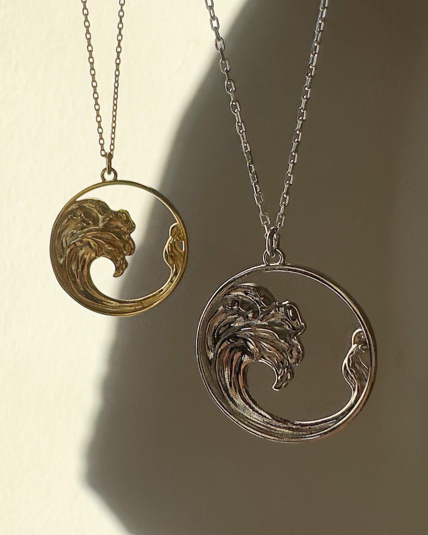 The Great Wave Necklace, Ocean Wave Necklace,surf Necklace,ocean Lover ...