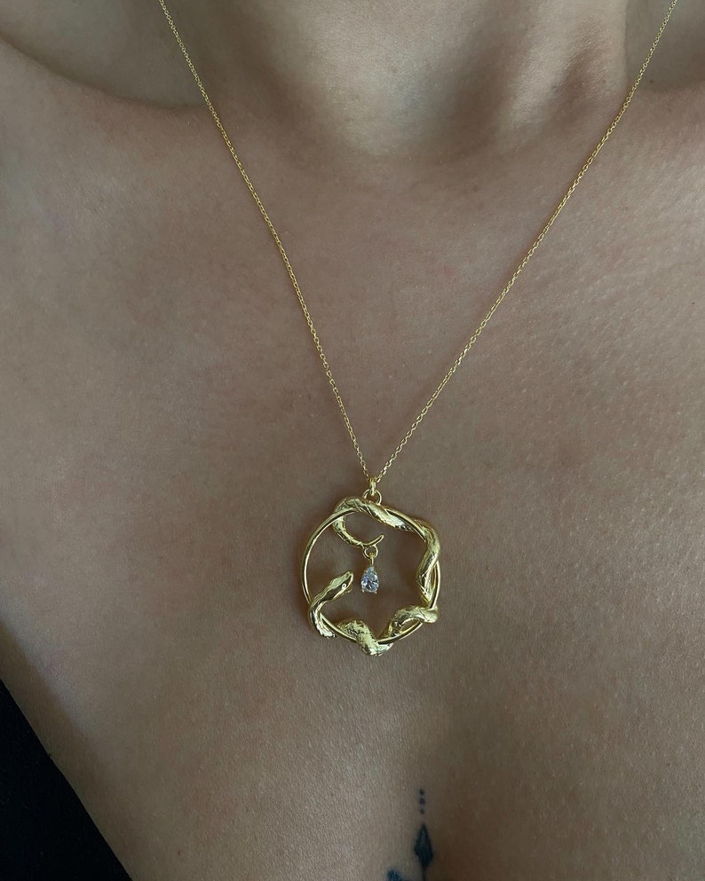 Realistic Snake Jewelry Snake Necklace 925 Sterling Silver - Etsy