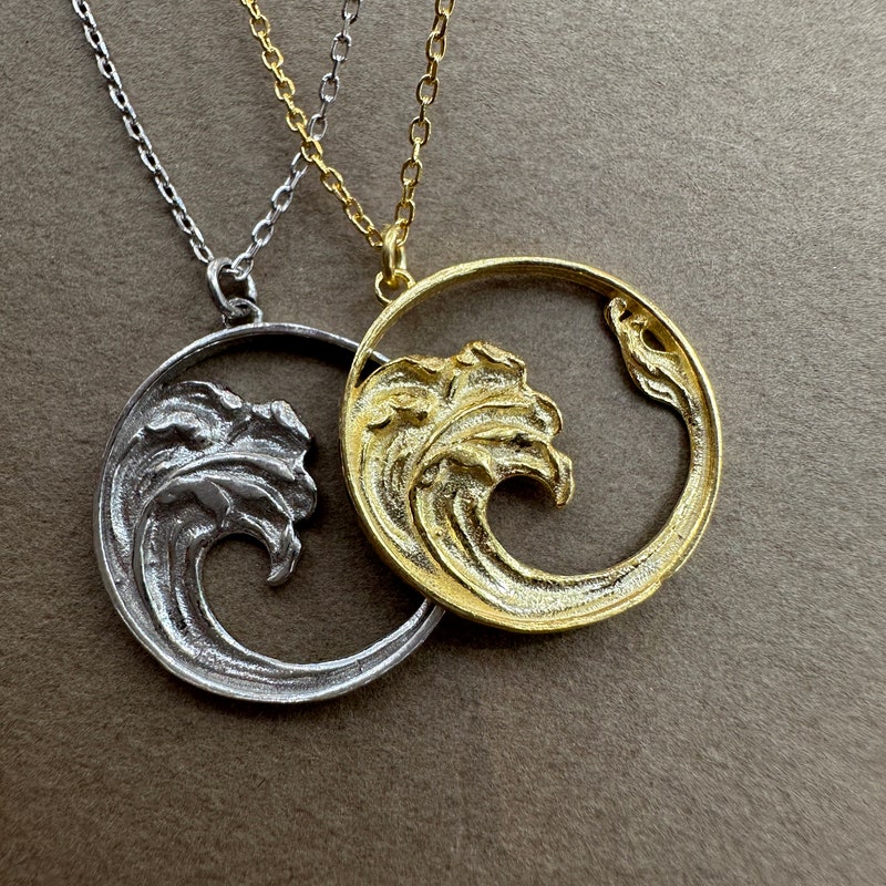 Wave Necklace - Etsy