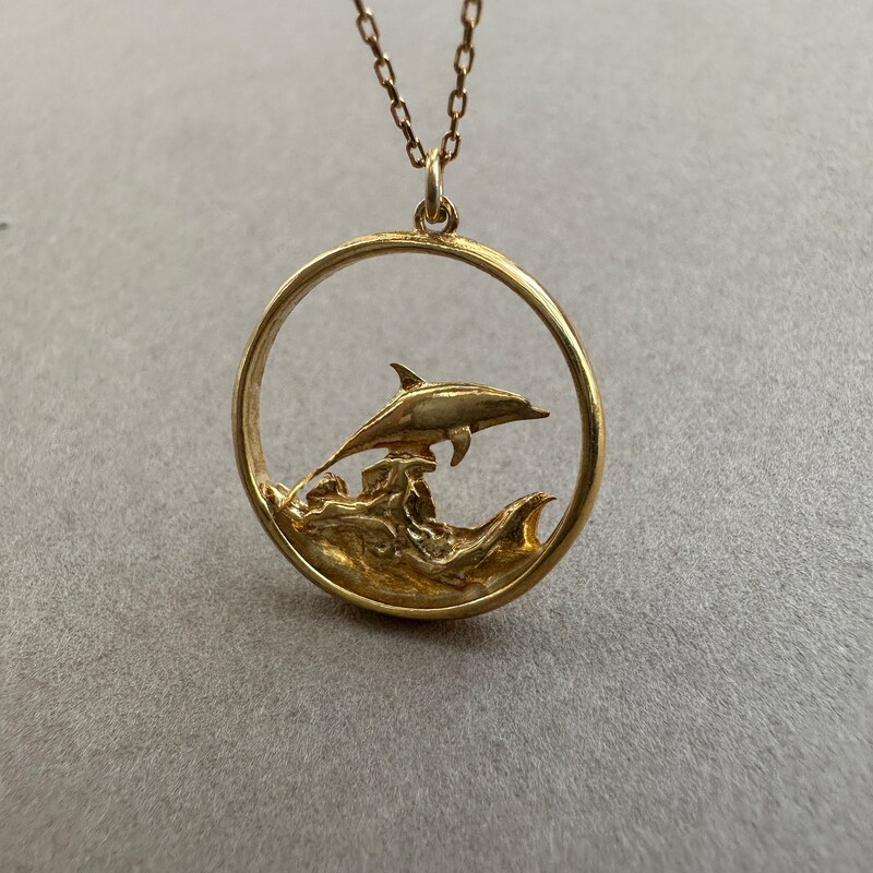 Dolphin Necklace - Etsy