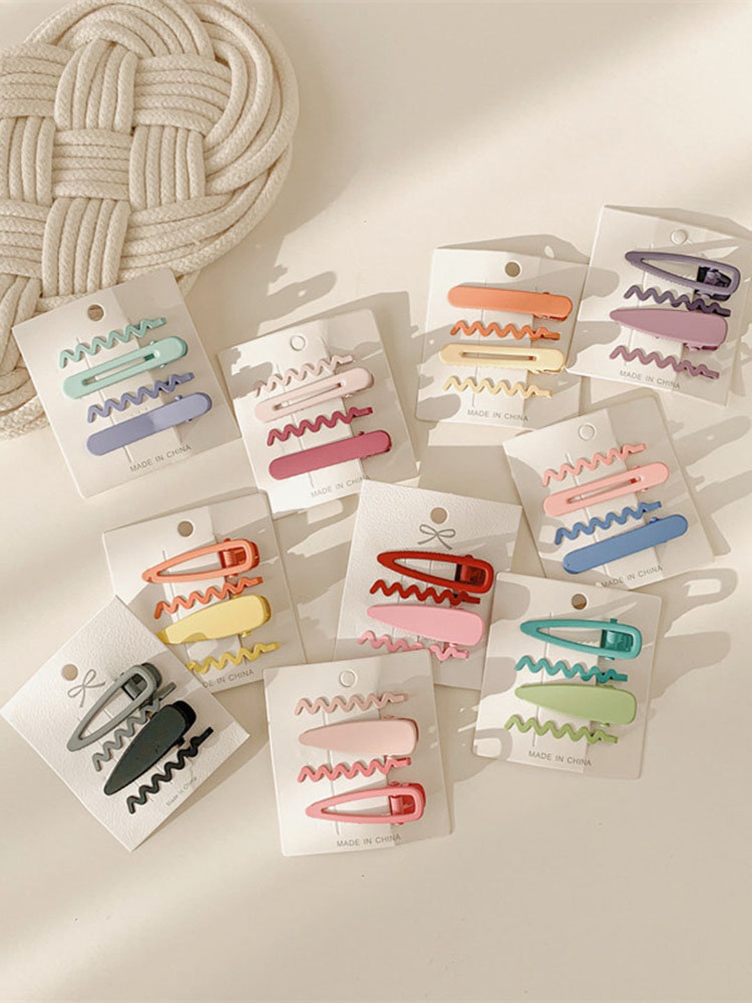 Kid Hair Clips Set 4 Pieces Kid Designer Hairpins Set Pins - Etsy