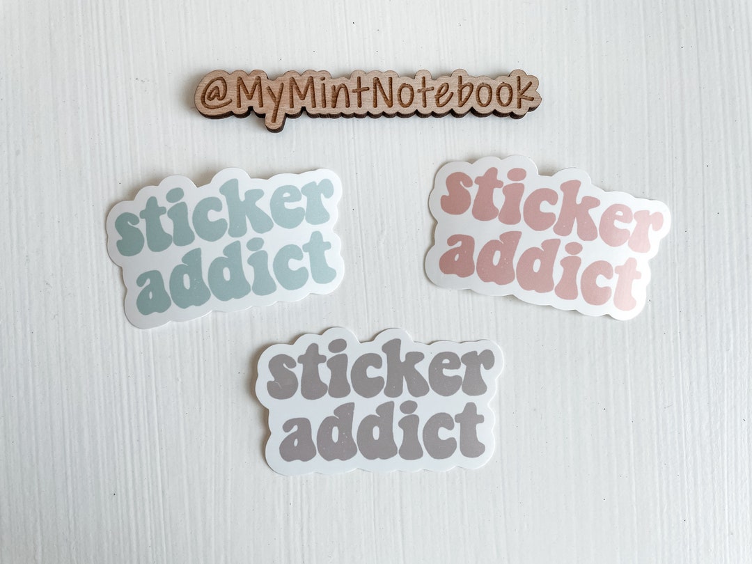 Sticker Addict Vinyl - Minimalist Hand Drawn Vinyl Stickers for Planner ...