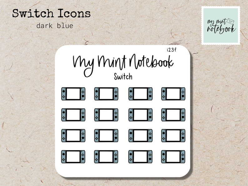 Switch Icons - Minimalist Hand Drawn Stickers for Planner, Journal ...