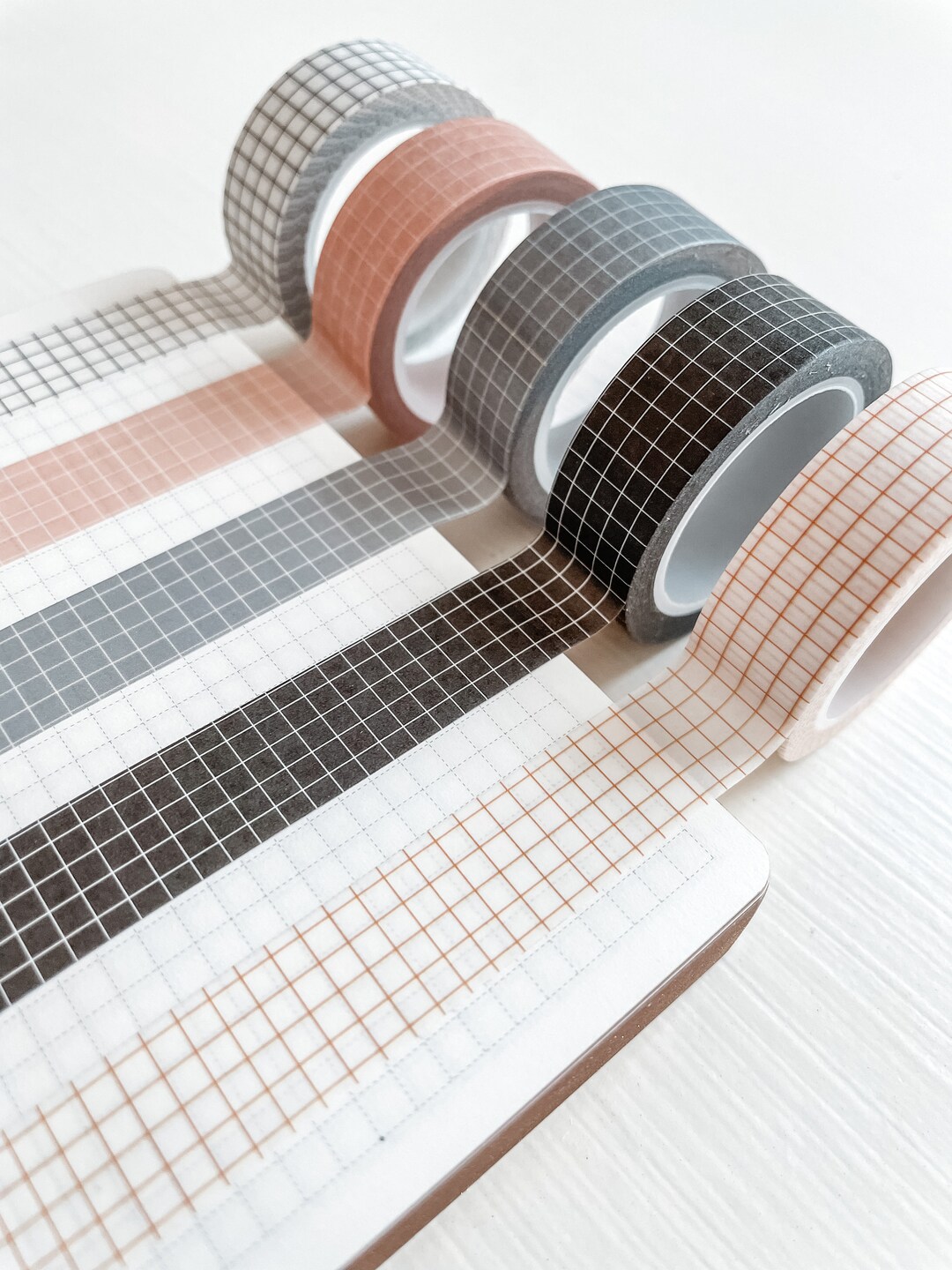 Grid Washi Tape - Minimalist Washi Tape, Patterned - Etsy