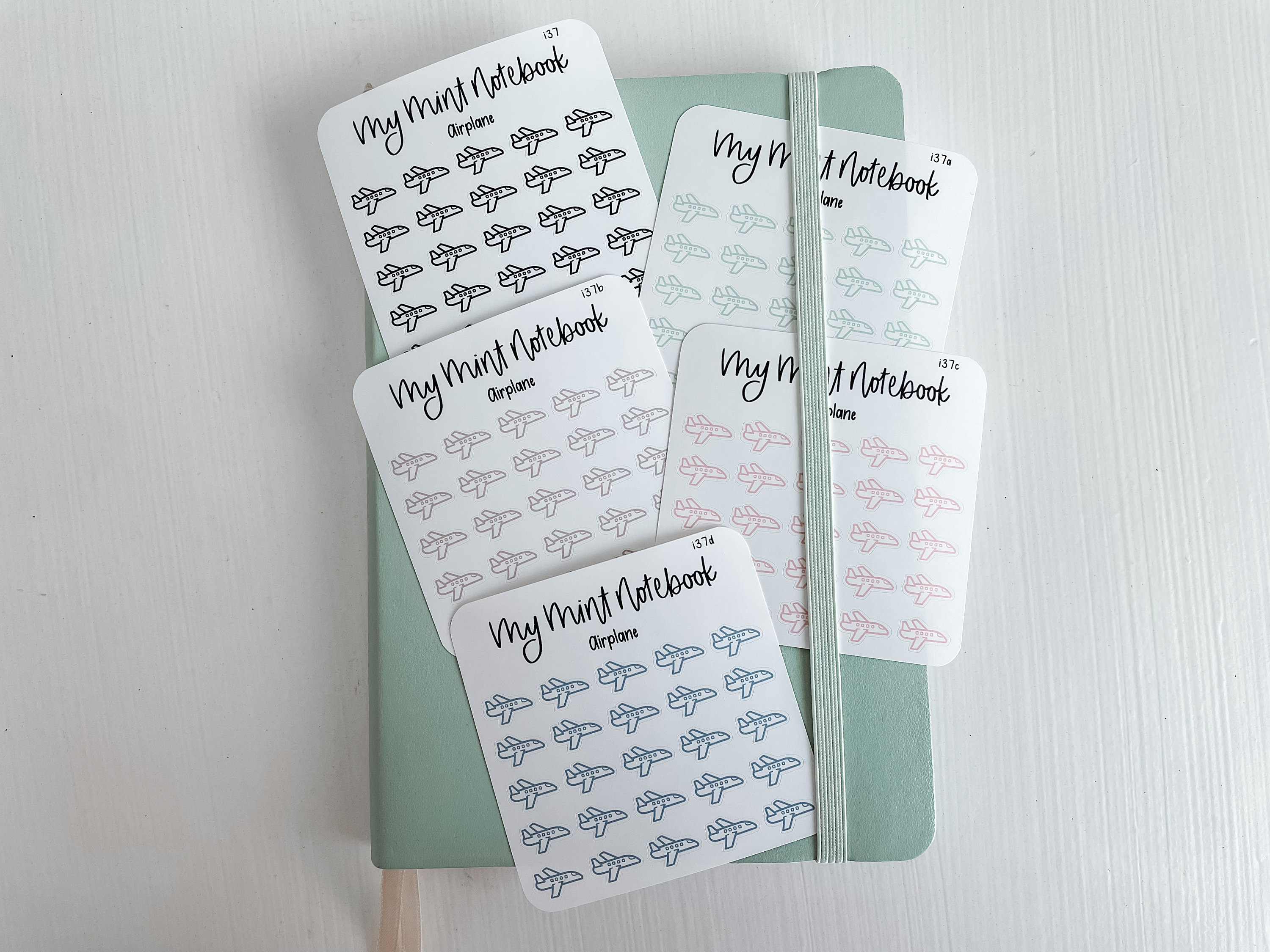 Airplane Icons - Minimalist Hand Drawn Stickers for Planner, Journal ...