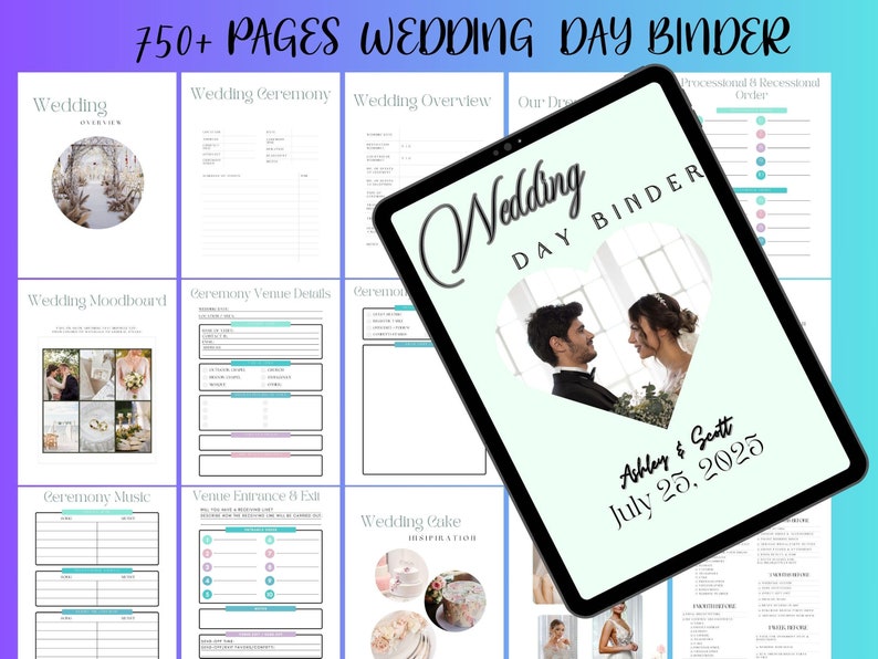 Ultimate Wedding Day Binder Template, Wedding Binder, Wedding ...