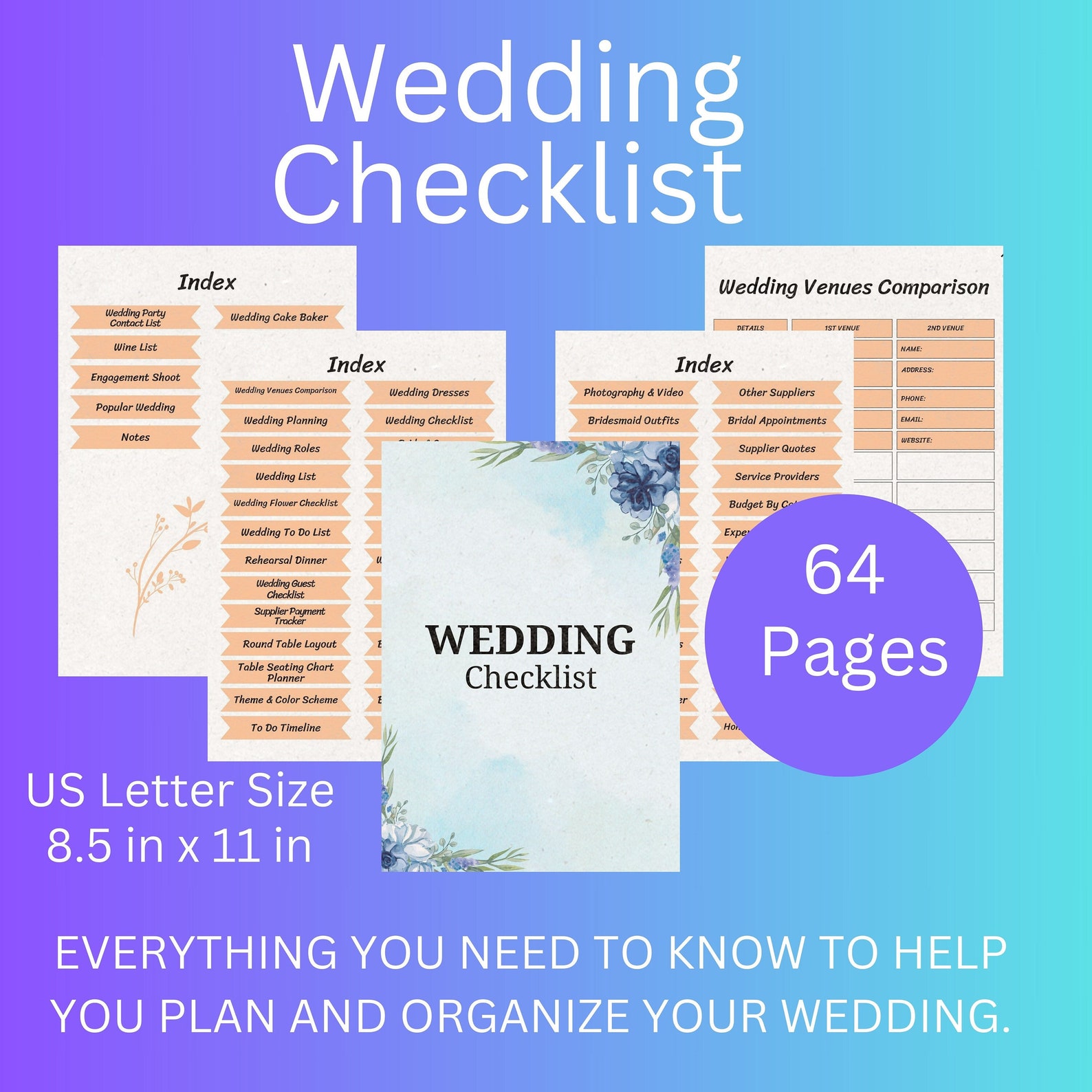Day of Wedding Checklist, Wedding Checklist, Wedding Planner Checklist ...
