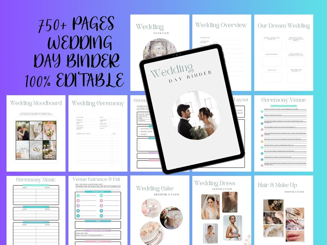 Ultimate Wedding Binder, Wedding Coordinator Checklist, DIY Wedding ...