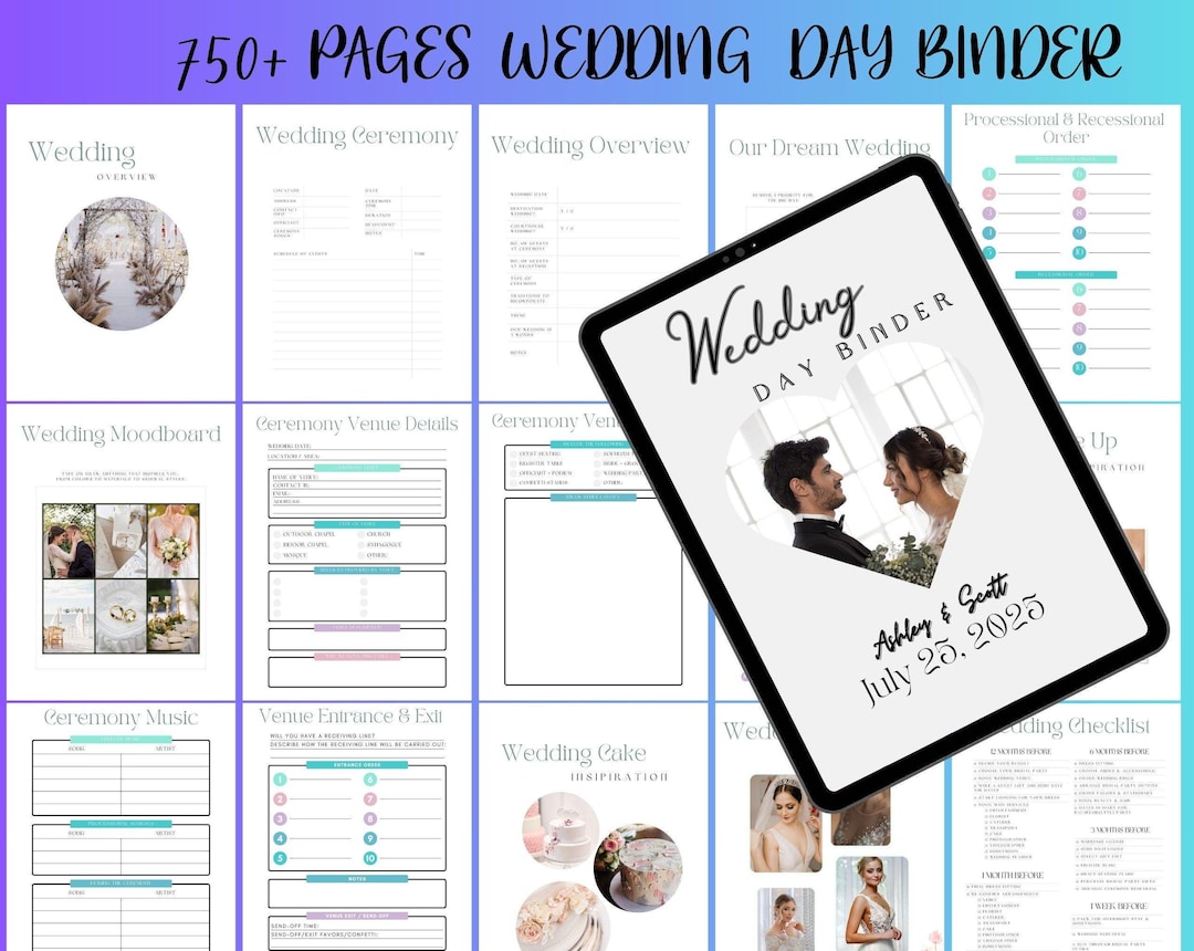 Ultimate Wedding Binder, Day of Wedding Binder, Wedding to Do List ...