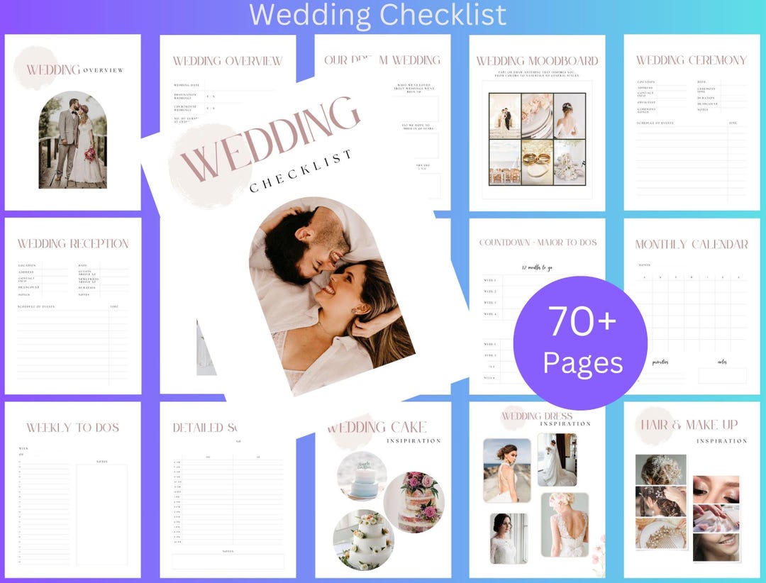 Ultimate Wedding Checklist, Day of Wedding Binder, the Ultimate Wedding ...