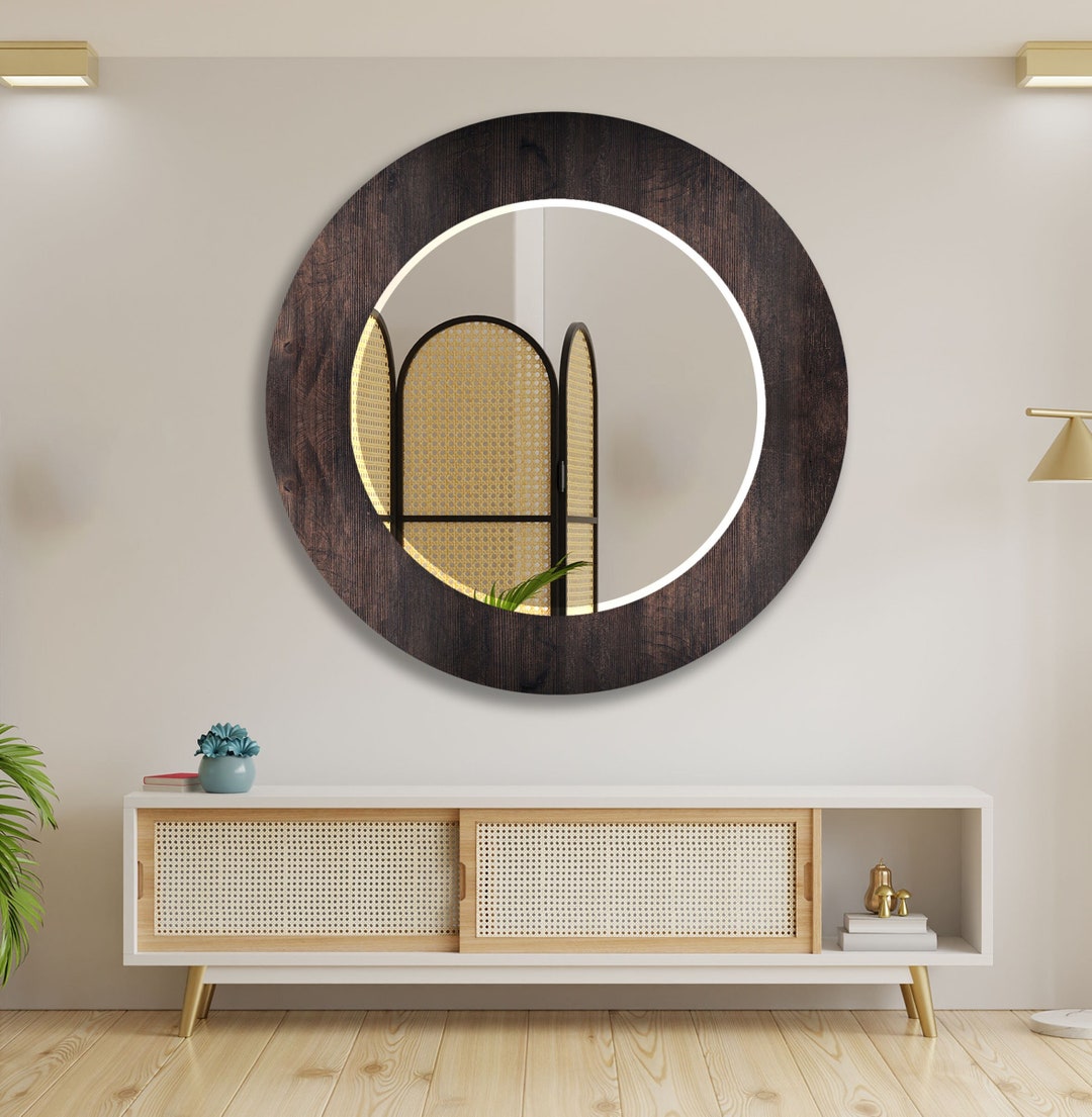 Round Mirror Wall Decor-circle Mirror for Wall-bathroom - Etsy