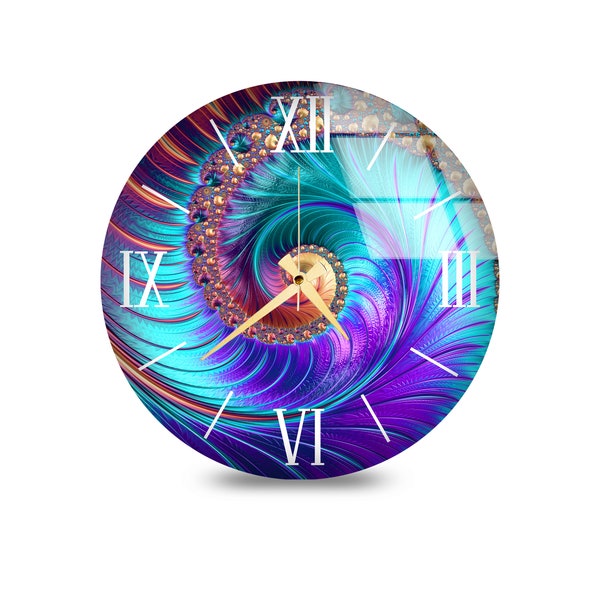 Abstract Wall Clock - Etsy