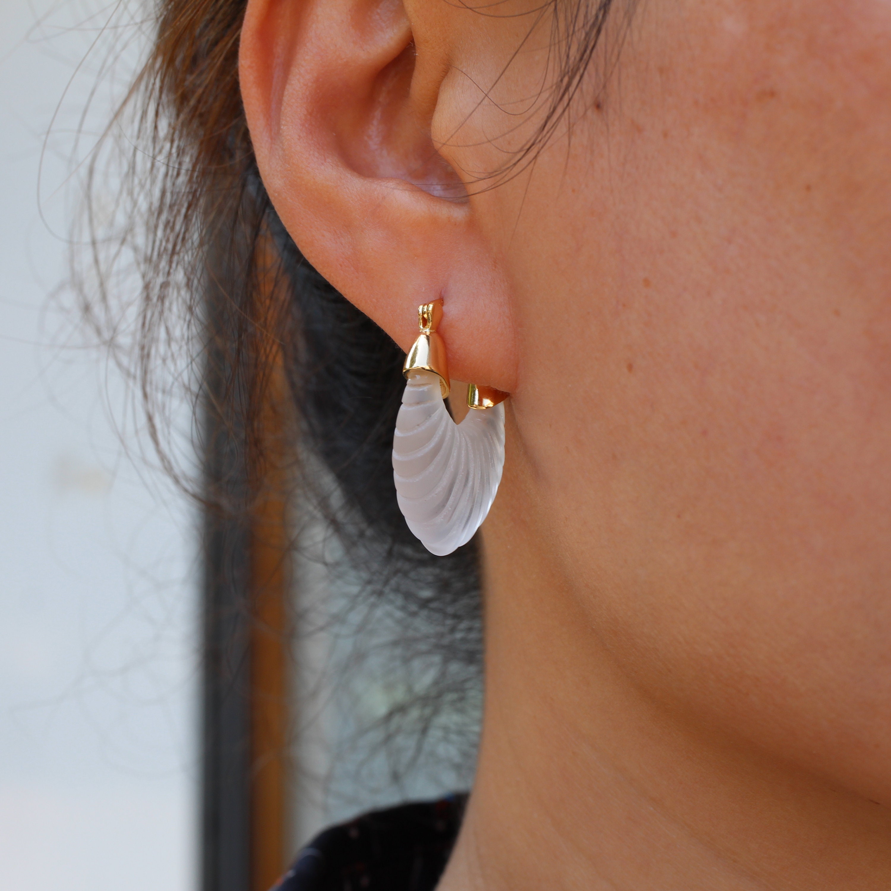Unique Frosted Crystal Drop Earrings Studs|dainty Studs Earrings ...