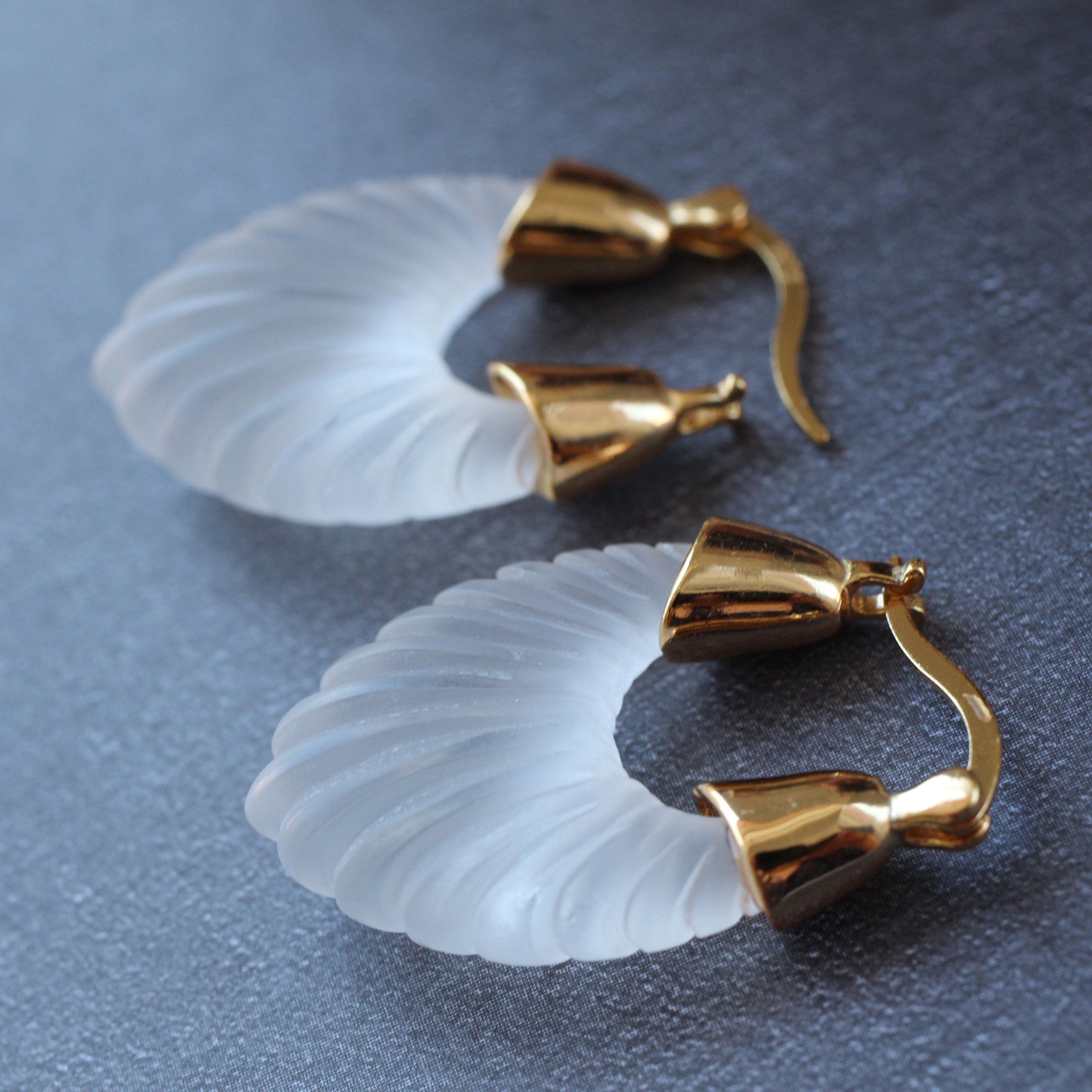 Unique Frosted Crystal Drop Earrings Studs|dainty Studs Earrings ...
