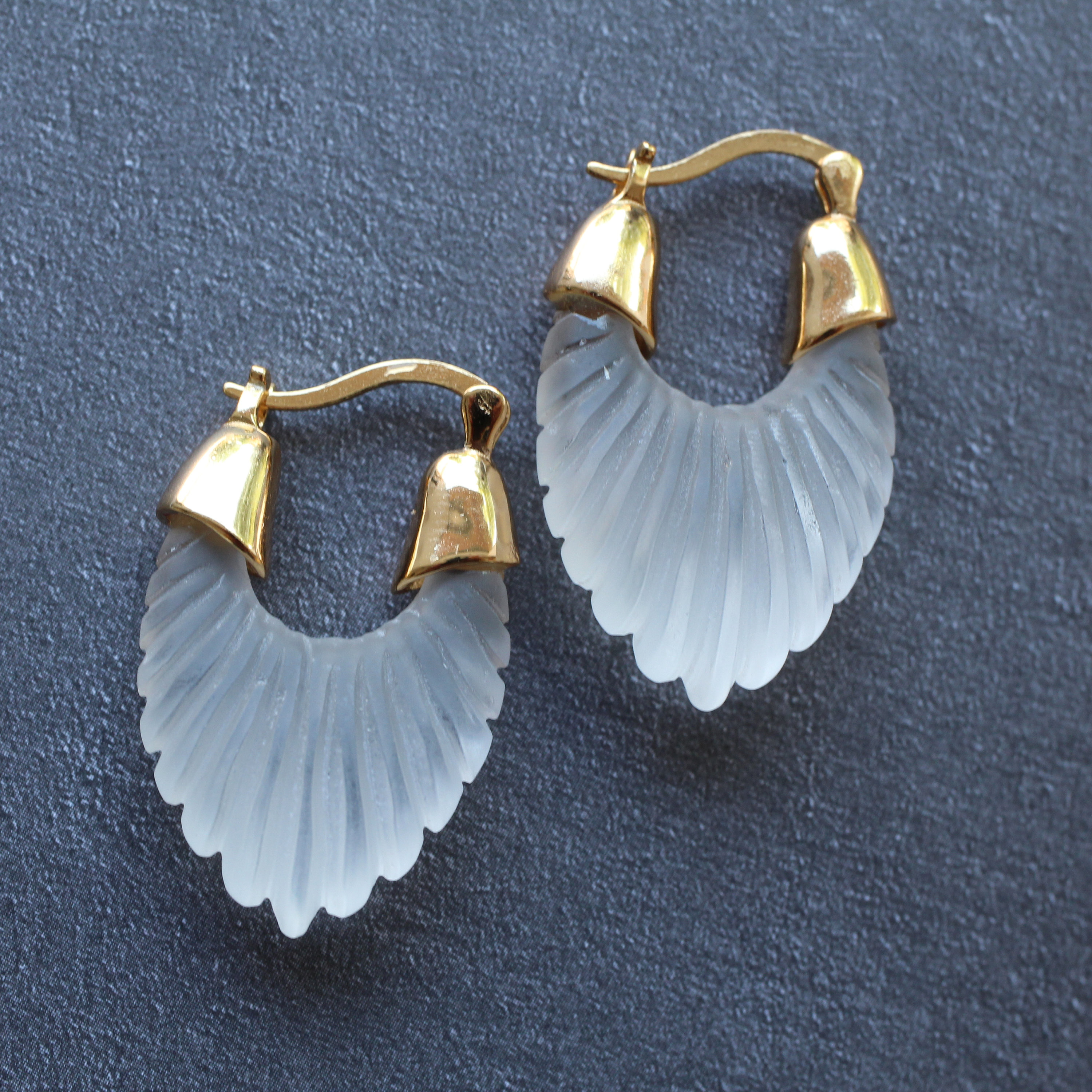 Unique Frosted Crystal Drop Earrings Studs|dainty Studs Earrings ...