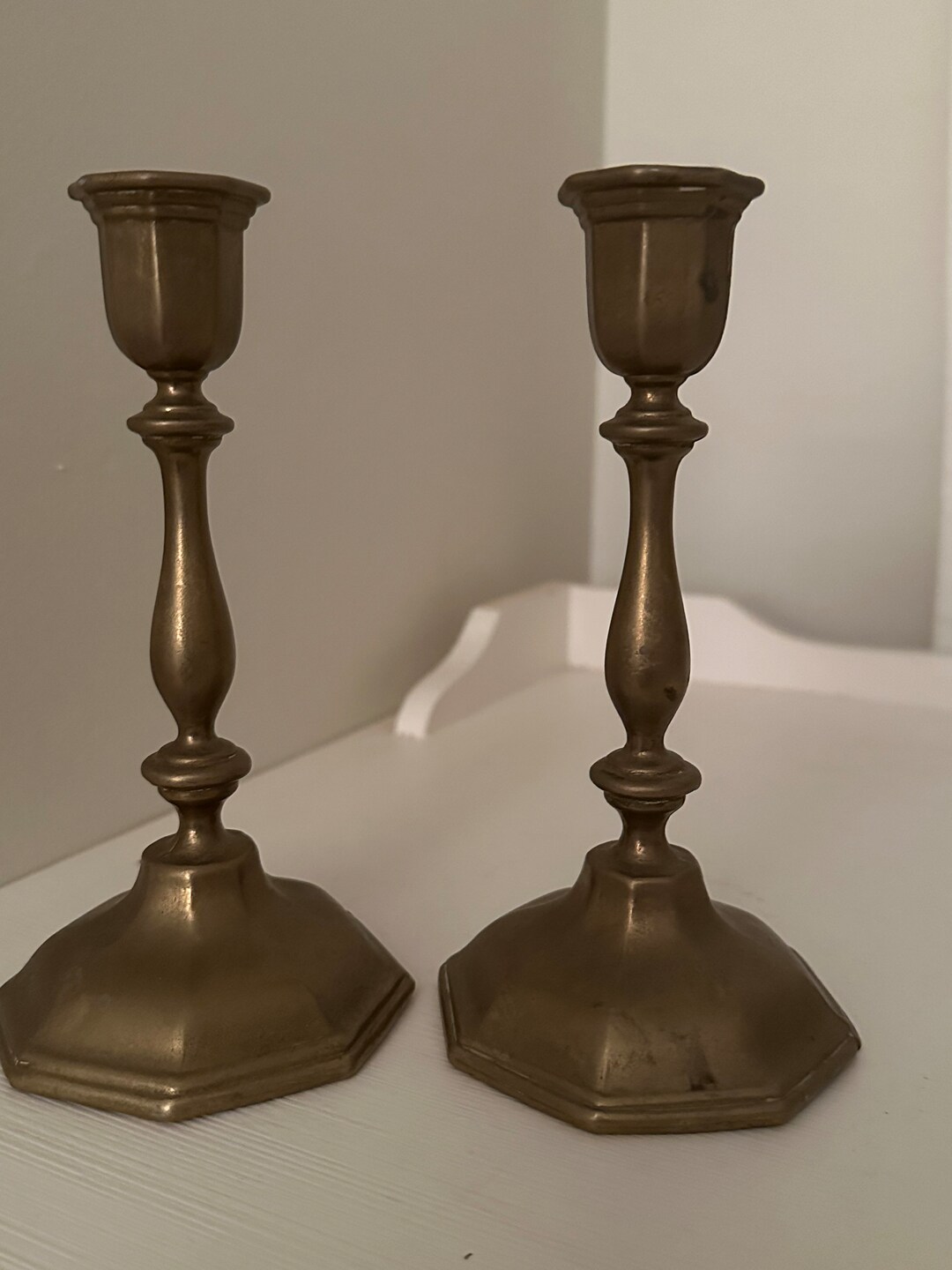 Nijhof Holland Stamped Brass Candlesticks Candle Holders - Etsy