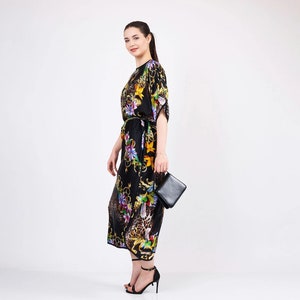 100 % Silk Morning Dressing Gown Woman, Birthday Gift ,luxury ...