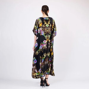 100 % Silk Morning Dressing Gown Woman, Birthday Gift ,luxury ...