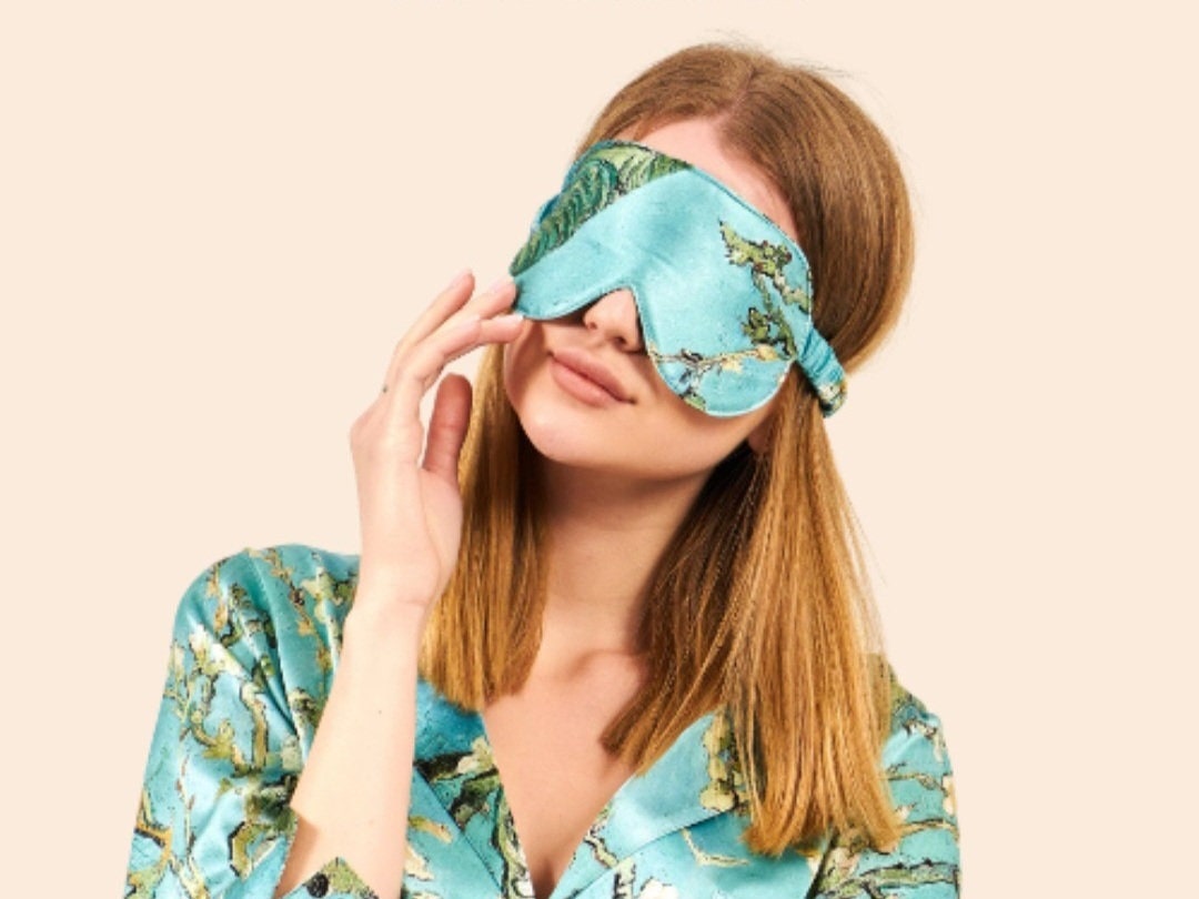 Sleeping Mask,vincent Van Gogh Almond Blossoms, Silk Sleep Eye Mask ...