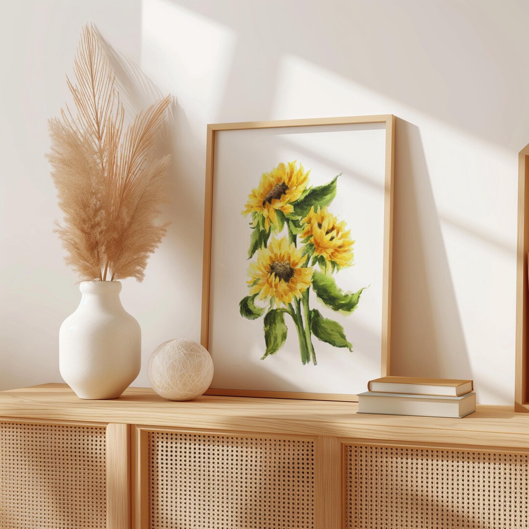 Sunflower Printable, Fall Print, Fall Wall Art, Printable Wall Art ...