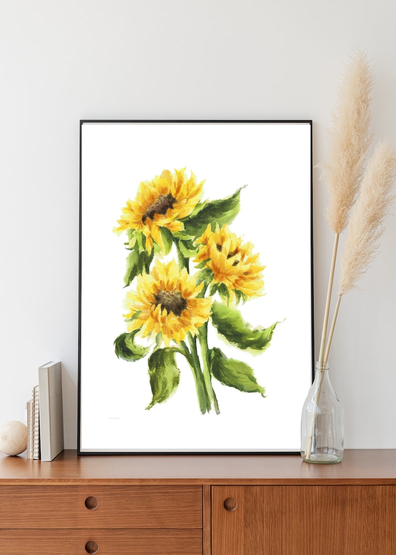 Sunflower Printable, Fall Print, Fall Wall Art, Printable Wall Art ...