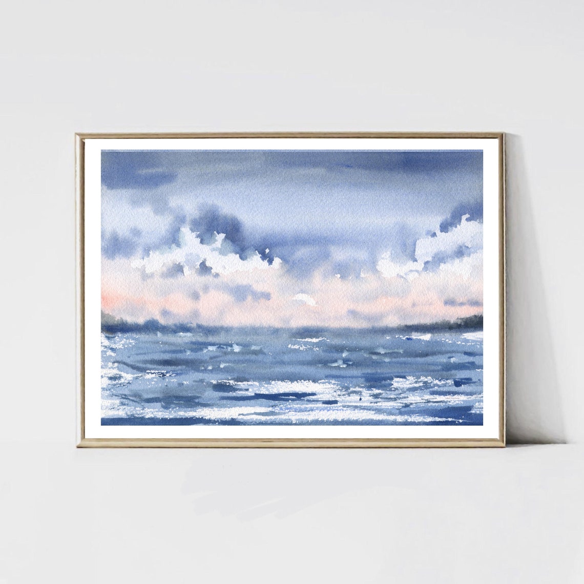 Ocean Printable Wall Art, Sea Watercolor Painting, Sea Wall Art ...