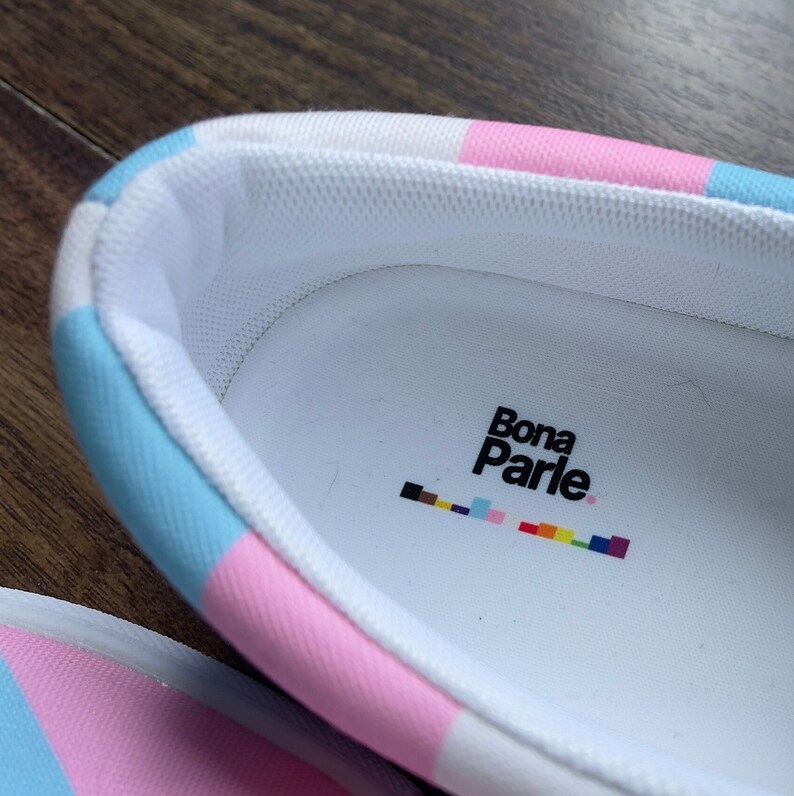 Trans Pride Flag Shoes Gender Neutral Trainers Transgender Pride Month ...