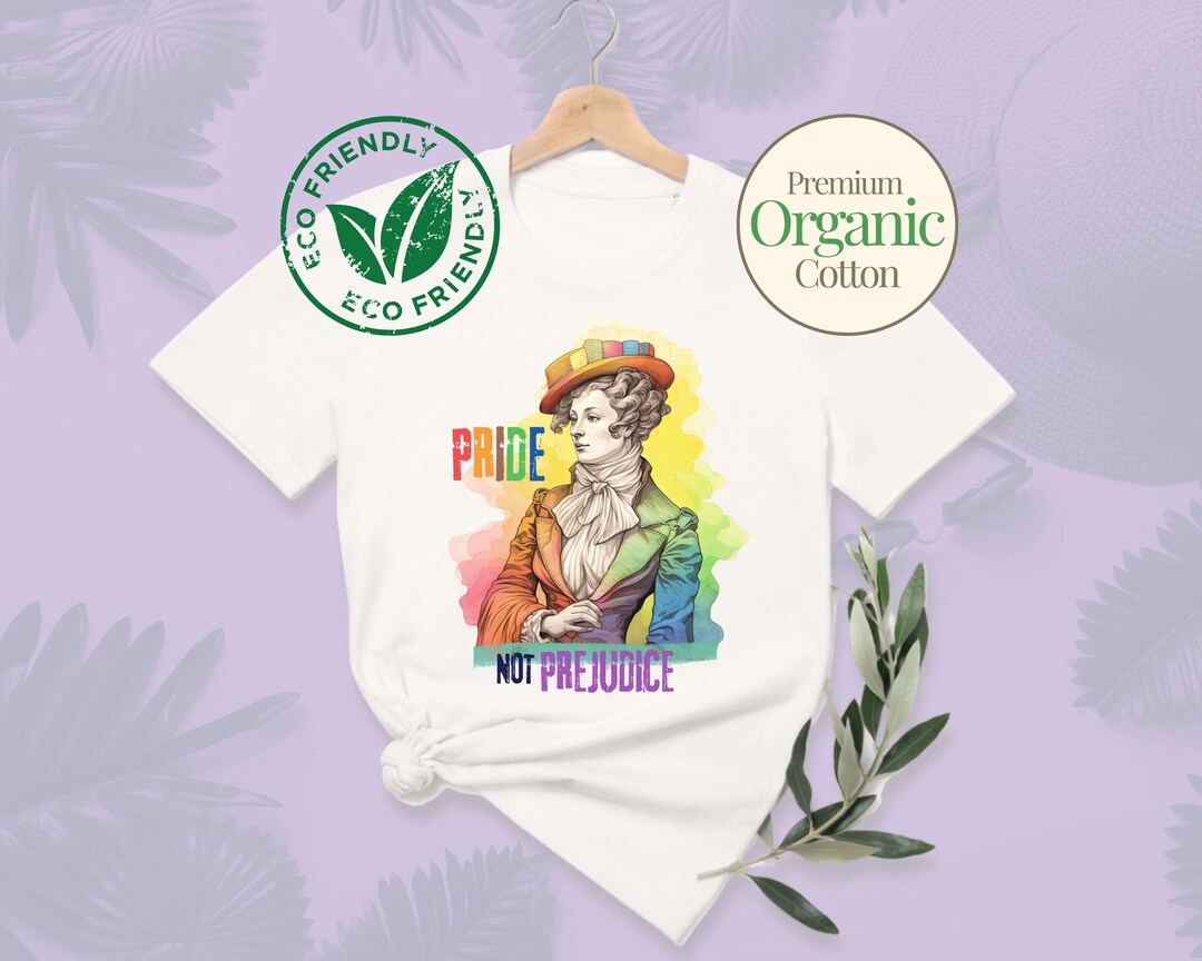 LGBTQ Shirt Pride Not Prejudice LGBT Pride Month Shirt Lesbian Pride ...