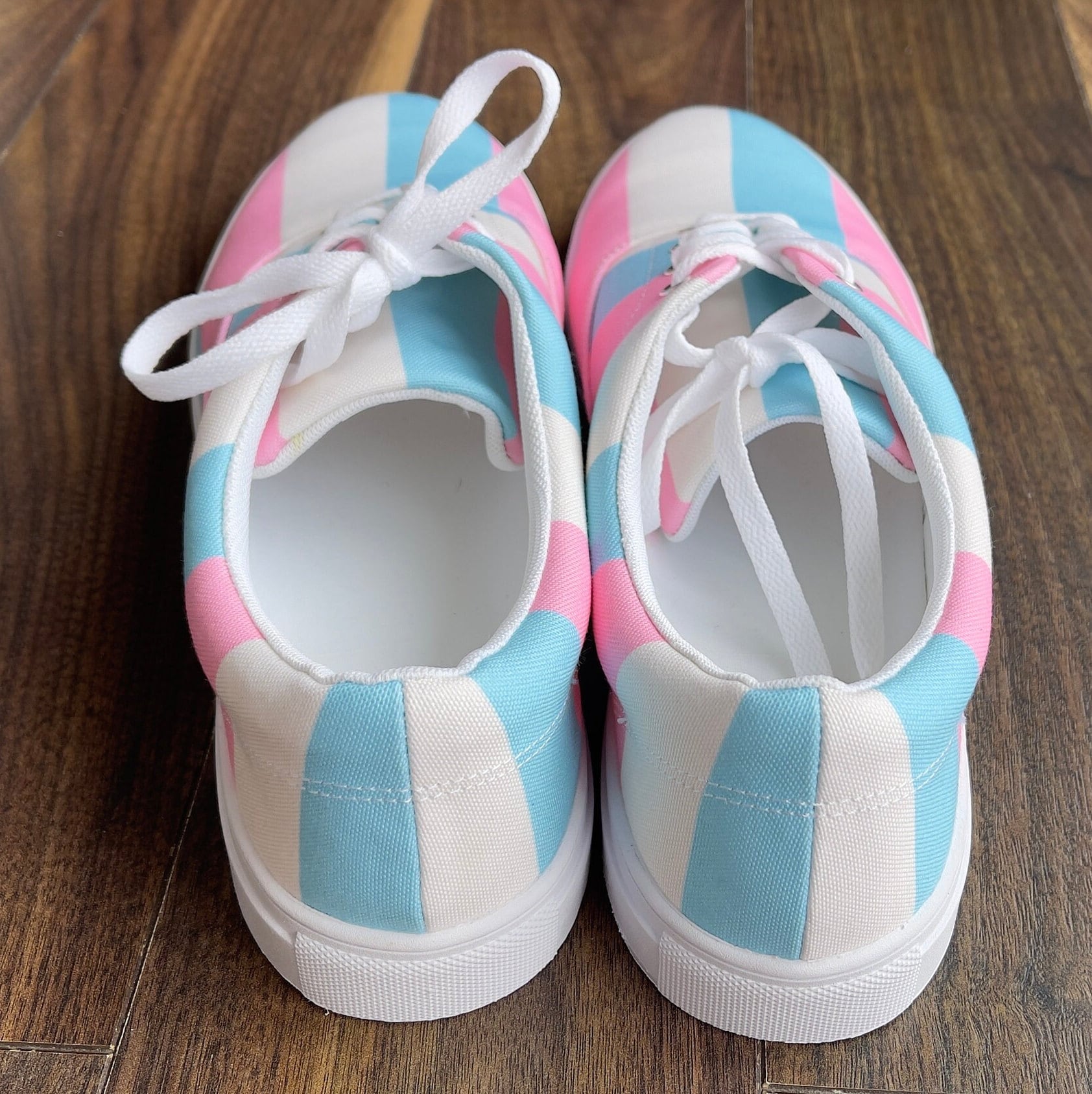 Trans Pride Flag Shoes Gender Neutral Trainers Transgender Pride Month ...