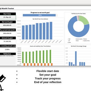 Wealth Tracker | Personal Wealth Tracking Spreadsheet - Etsy