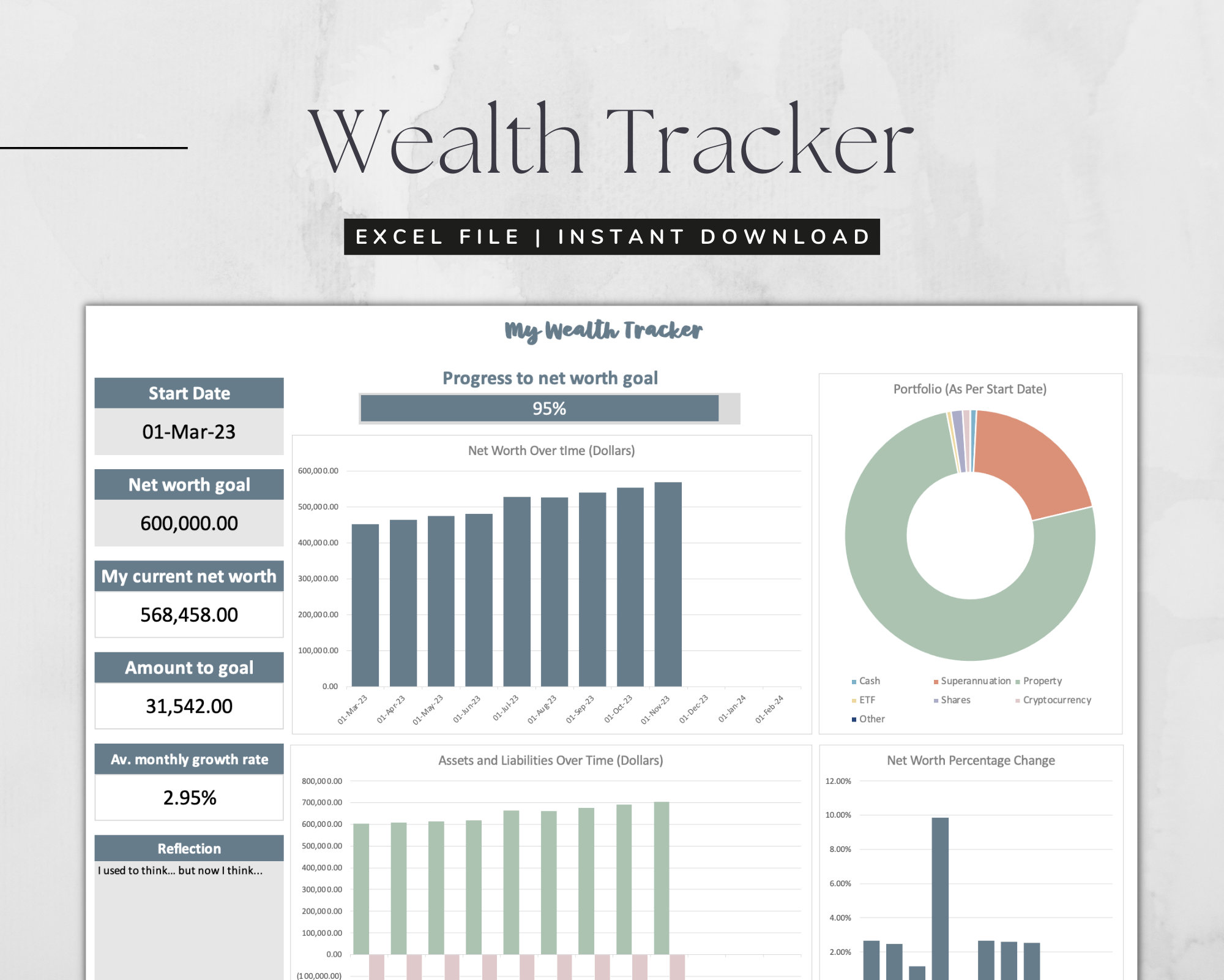 My Wealth Tracker - Etsy