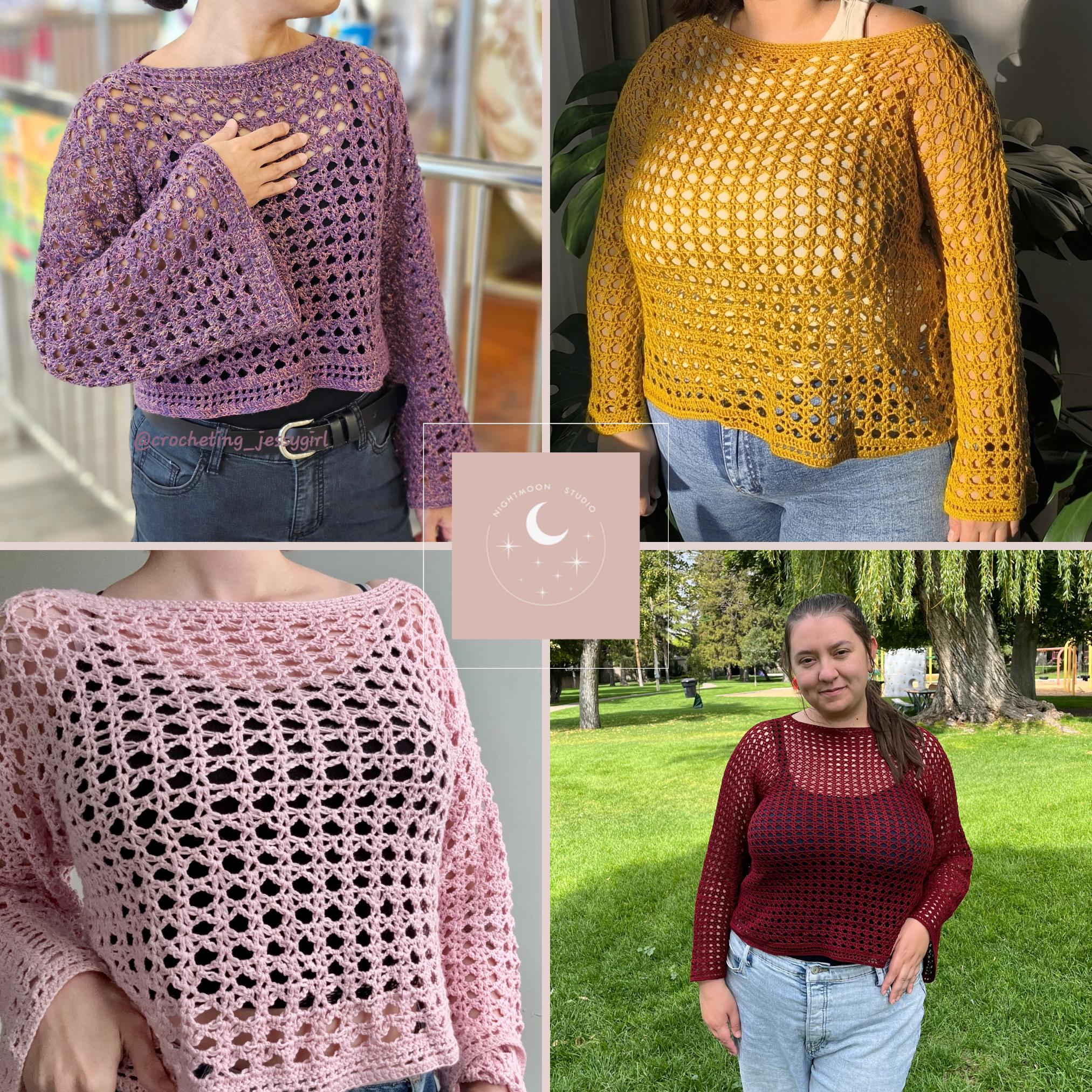 Lacy Lucy Top CROCHET PATTERN Made to Measure Autumn Fall Beginner ...