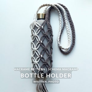 ENGLISH | ITALIAN Macrame Pattern Bottle Holder "coffee and Cream ...