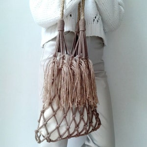 Macrame PATTERN Shopper With Lining | PDF Pattern Macrame Summer Bag ...