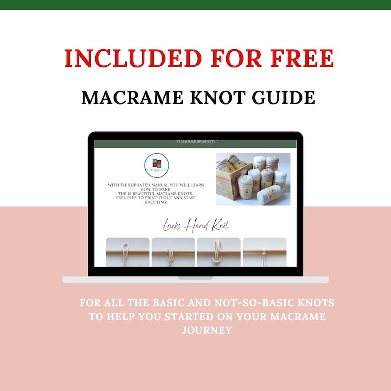 Macrame PATTERN Written PDF and Knot Guide Diy Macrame - Etsy