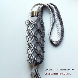 ENGLISH | ITALIAN Macrame Pattern Bottle Holder "coffee and Cream ...