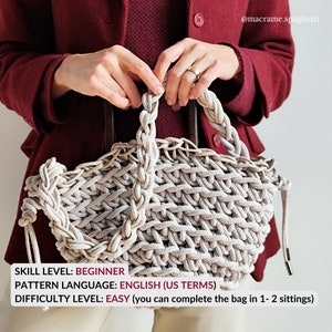 Hand Crochet Bag Roma | Crochet Pattern | Pattern in English | Beginner ...