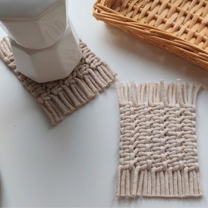 Macrame PATTERN Macrame Coaster Table Setting - Etsy