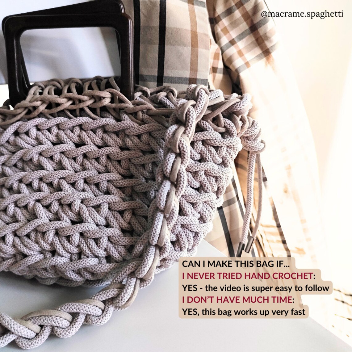 Hand Crochet Bag Roma | Crochet Pattern | Pattern in English | Beginner ...