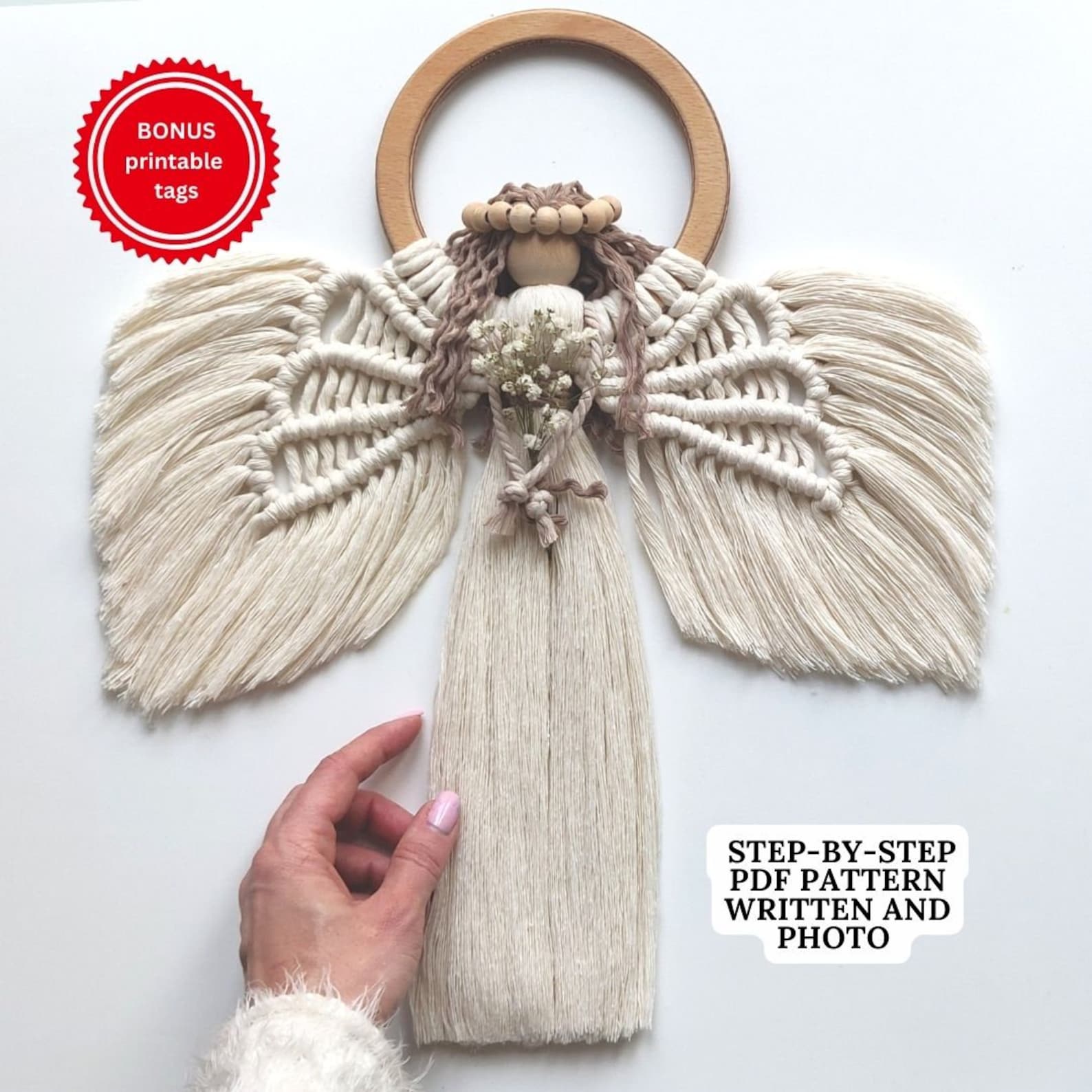Macrame PATTERN Angel | PDF Pattern Macrame Doll | Beginner Macrame - Etsy