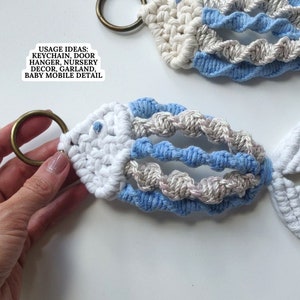 Macrame PATTERN - Macrame Fish - Instant Digital Download - PDF ...