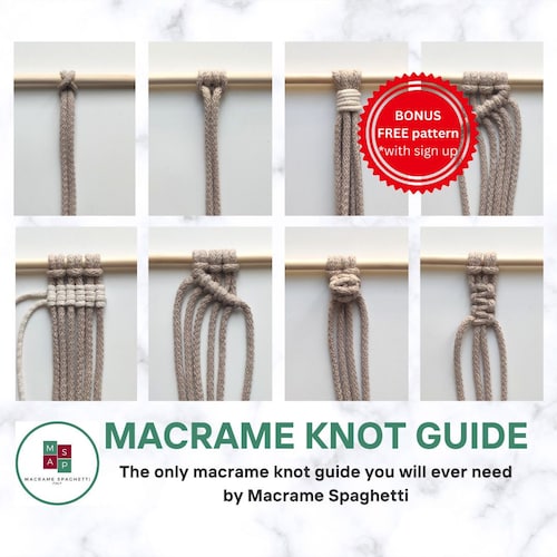 Macrame Knot Guide PDF Pattern Macrame Tutorial Knot - Etsy