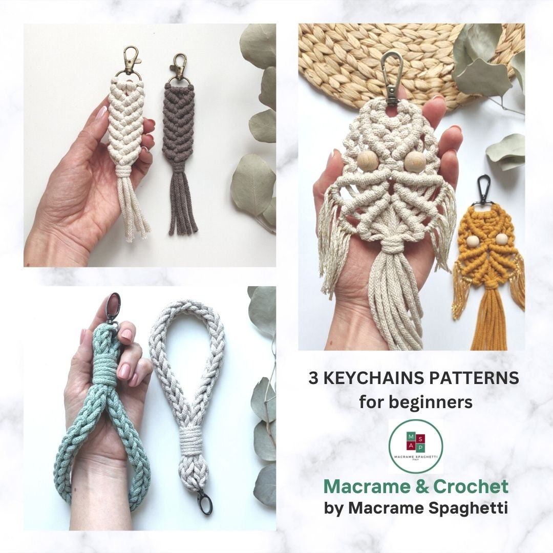 Macrame Pattern Bundle | PDF Pattern | Macrame and Crochet Tutorial ...