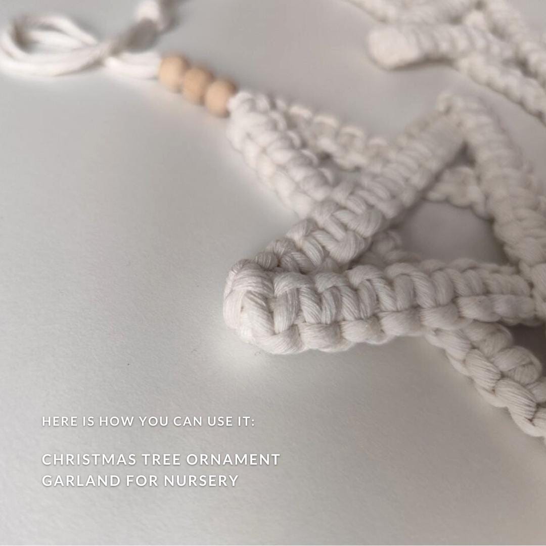 Macrame Christmas Star Ornament PATTERN | PDF Pattern Christmas ...