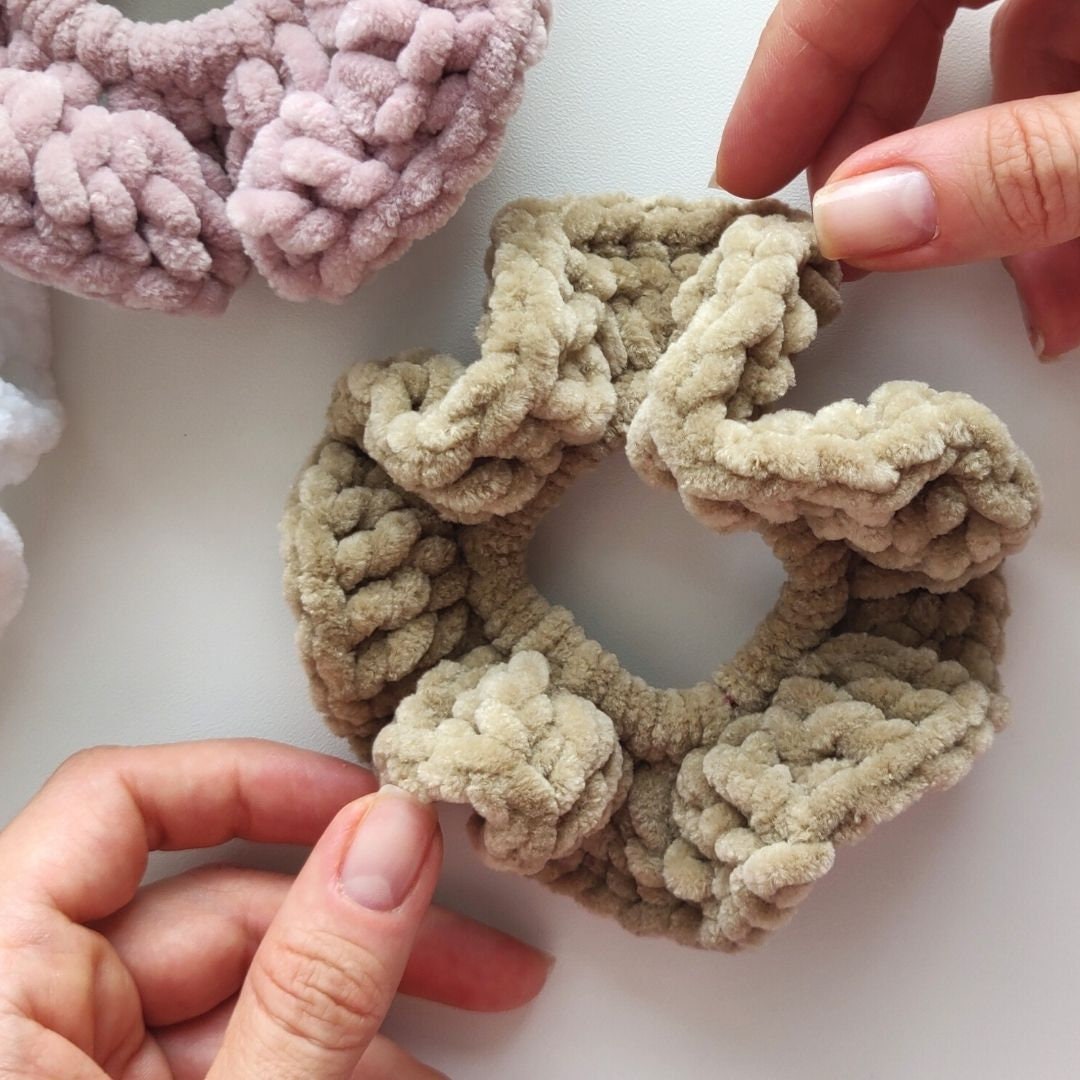 Crochet PATTERN - Puffy Scrunchie "aurora" - Instant Digital Download ...