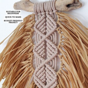 Macrame PATTERN - Written PDF and Knot Guide - Diy Macrame Wall Hanging ...