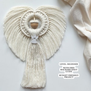 Macrame PATTERN Mini Angel | PDF Pattern Macrame Doll | Beginner Macrame - Etsy