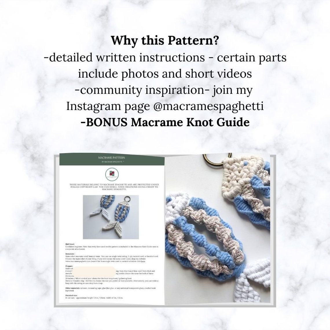 Macrame PATTERN Macrame Fish Instant Digital Download - Etsy