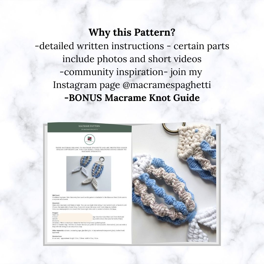 Macrame PATTERN Macrame Fish Instant Digital Download - Etsy