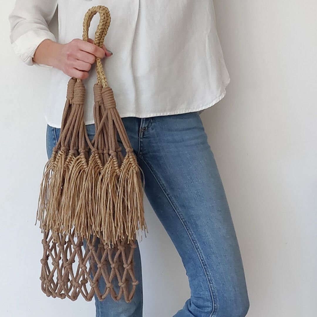 Macrame PATTERN Shopper PDF Pattern Macrame Summer Bag - Etsy